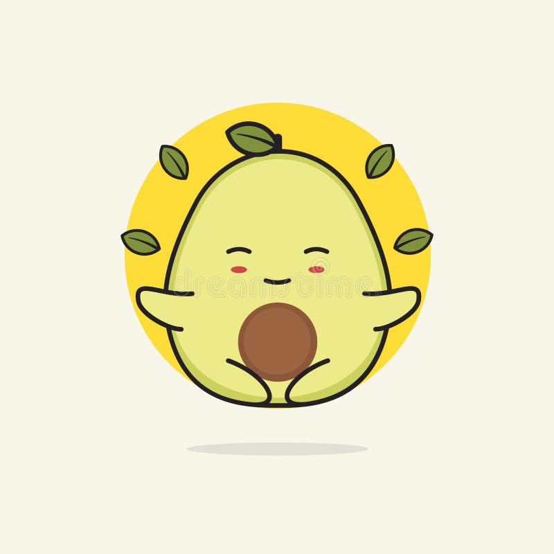 Meditating Avocado Stock Illustrations – 41 Meditating Avocado Stock ...