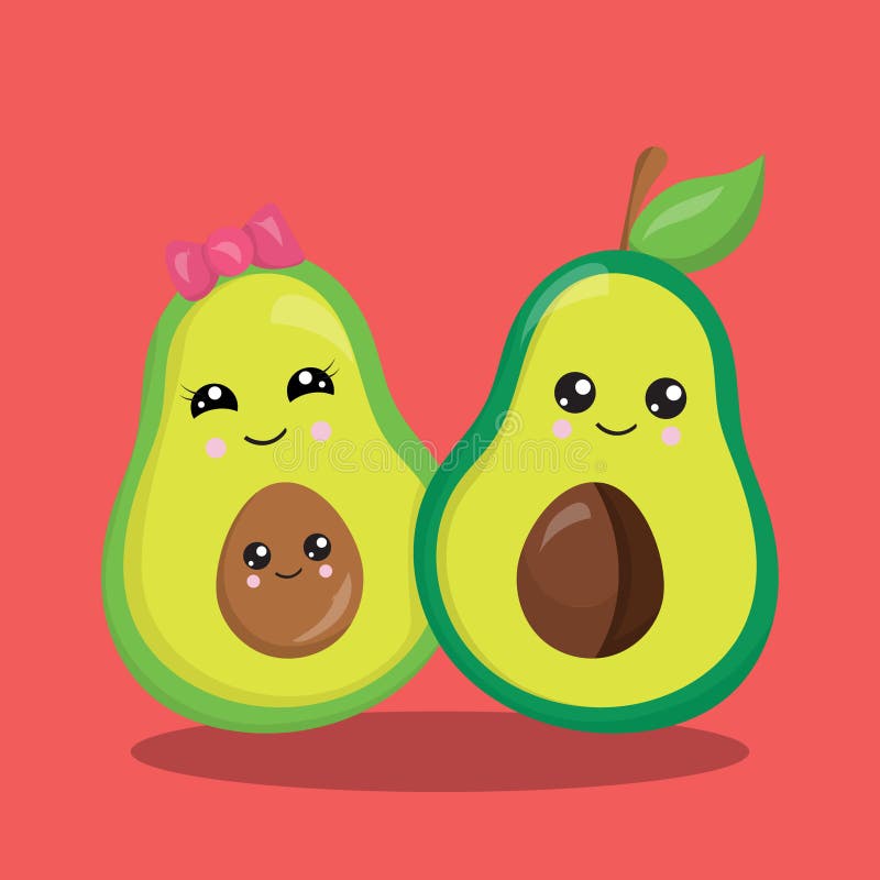 Avocado Couple Stock Illustrations 876 Avocado Couple Stock