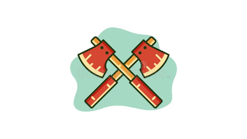 Cute Axe Animation Icon Video Design. Axe Loop Motion Graphic Design ...