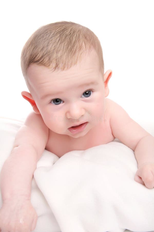 Cute Baby stock image. Image of caucasian, small, white - 13118271