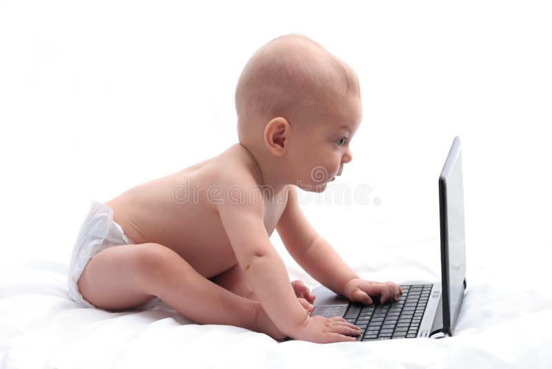 Cute baby stock image. Image of lovely, isolated, looking - 15934569