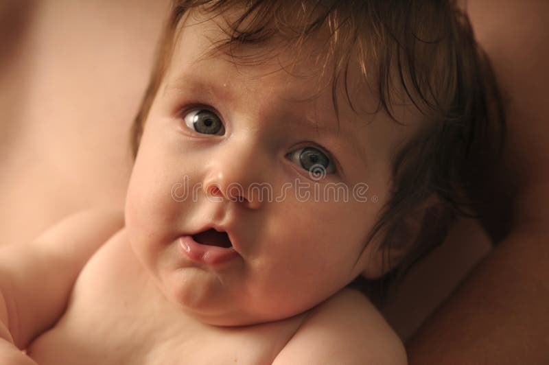 Cute baby stock image. Image of gorgeous, mouth, portrait - 22593249