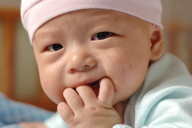 Cute baby stock image. Image of cute, portrait, chinese - 9224287