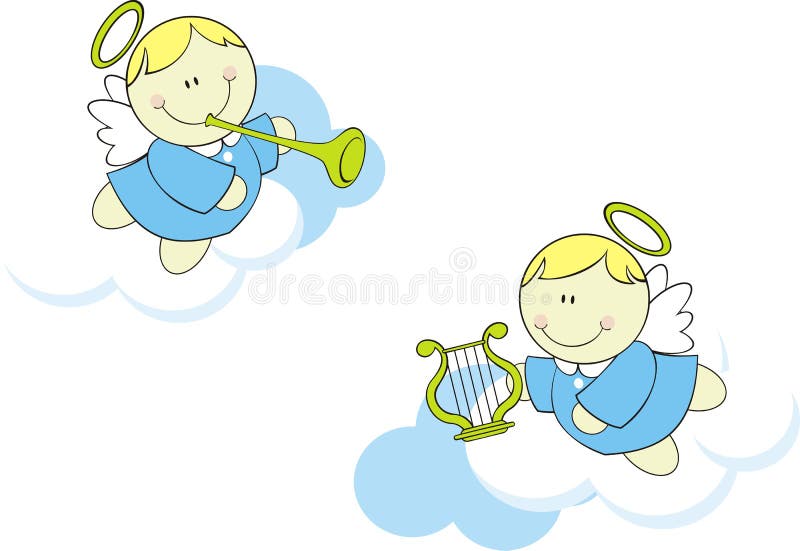 Cute baby angels stock vector. Illustration of angel - 14786954