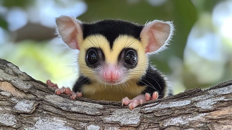 Cute Baby Animal on Tree Branch Stock Image - Image of wild, small: 369979053