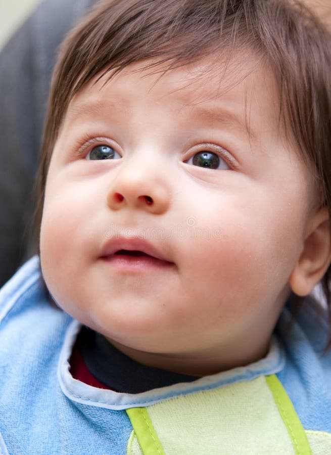 Cute baby stare stock photo. Image of stares, open, eyed - 15531032