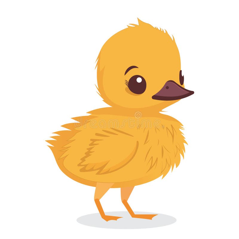 Cute Little Duck Mascot Cartoon Vector Illustration Stock Vector ...