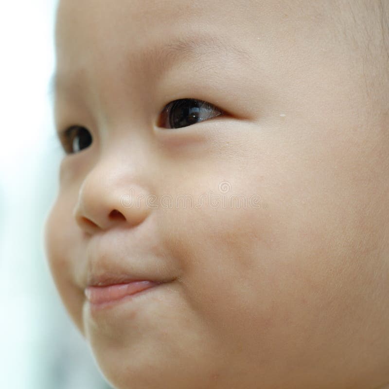 Cute baby face stock photo. Image of china, play, look - 16494162