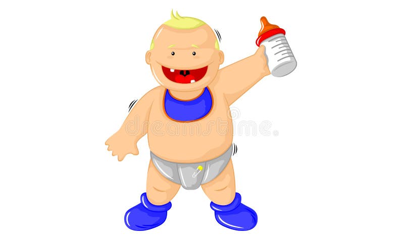 Cute baby stock vector. Illustration of baby, diapers - 100732901