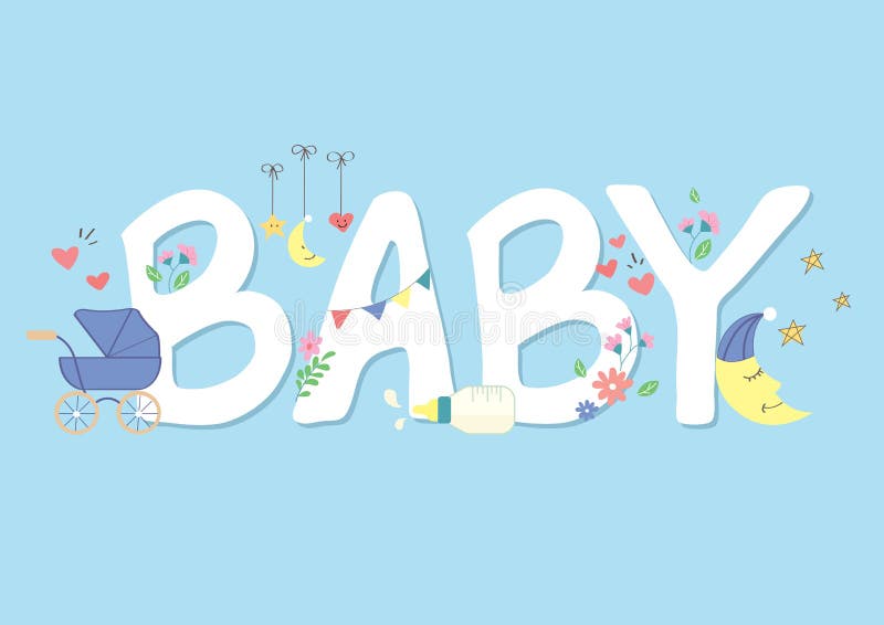 Cute baby font vector stock vector. Illustration of eps10 - 92629578