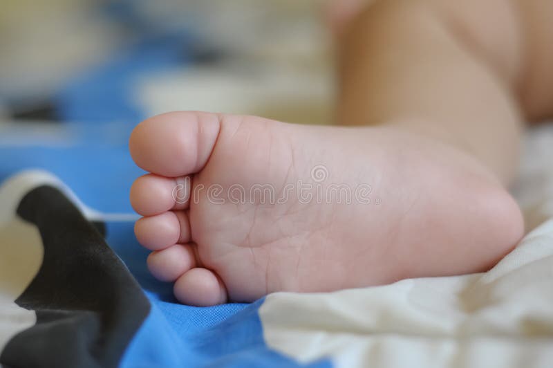 Cute baby foot stock photo. Image of closeup, love, body - 35011506