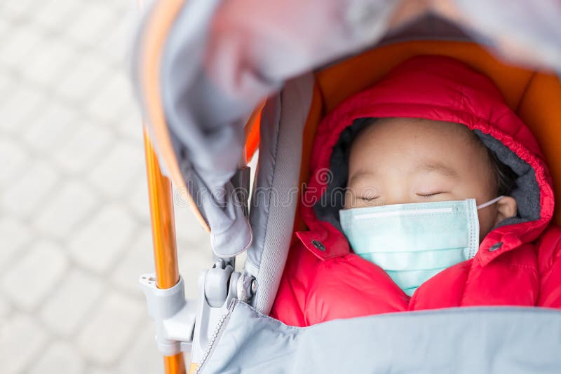 Cute baby get cold stock image. Image of casual, medicine - 86236491