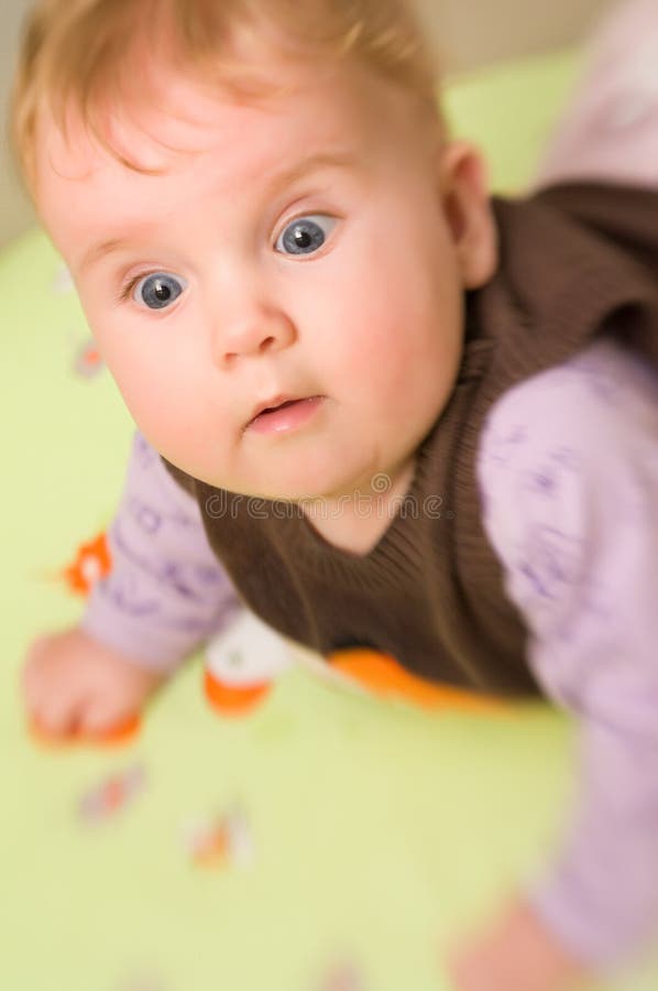 Cute baby stare stock photo. Image of stares, open, eyed - 15531032