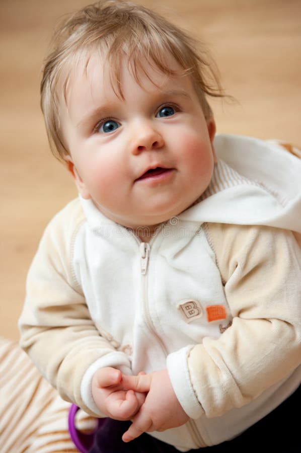 Cute baby stare stock photo. Image of stares, open, eyed - 15531032
