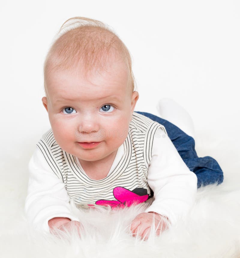 Cute baby girl isolated stock photo. Image of ethnicity - 66723192