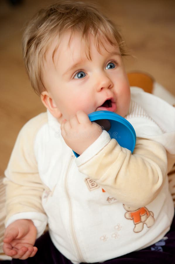 Cute baby stare stock photo. Image of stares, open, eyed - 15531032