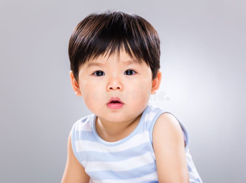 Cute baby boy salute stock image. Image of person, hair - 41168397