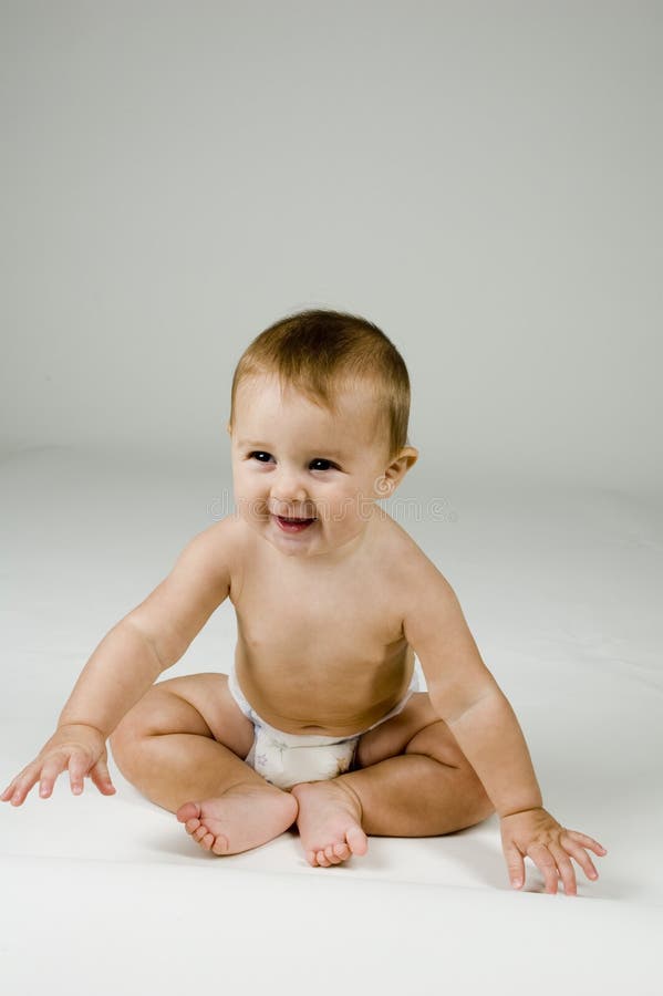 Cute Baby with Happy Face stock image. Image of baby - 16755497