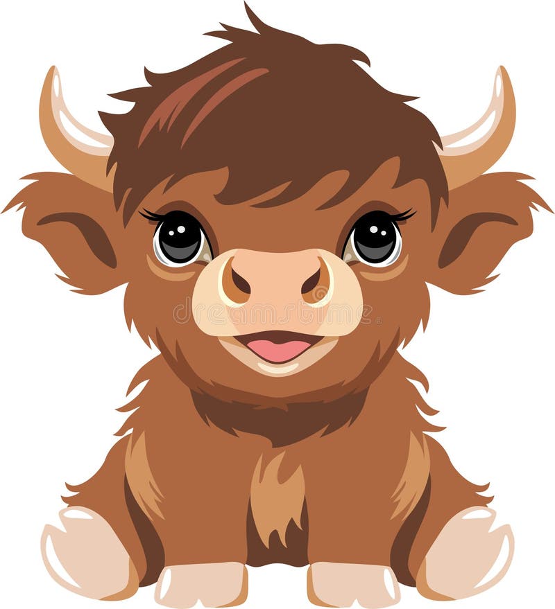 Baby Highland Cow Stock Illustrations – 2,611 Baby Highland Cow Stock ...