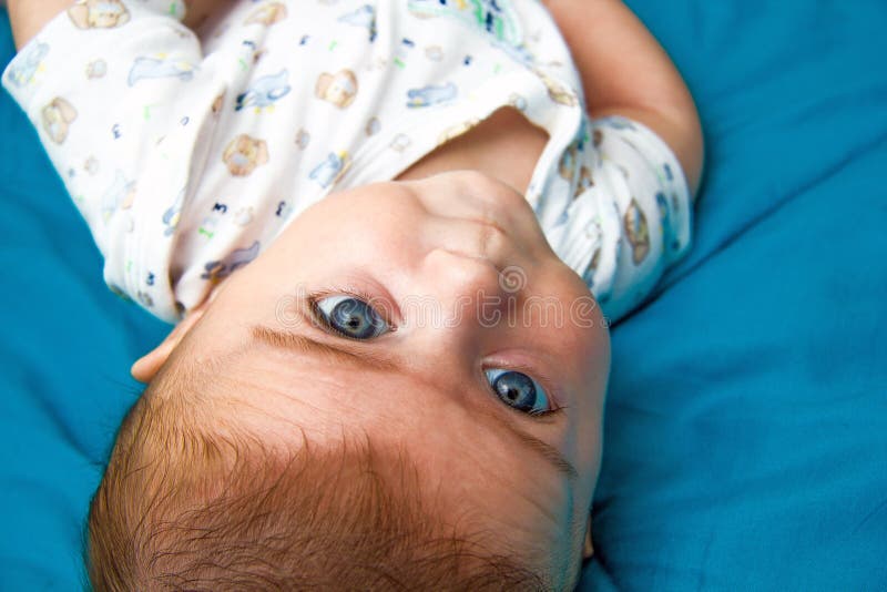 Cute Baby Looking at Camera Stock Photo - Image of care, closeup: 26540138