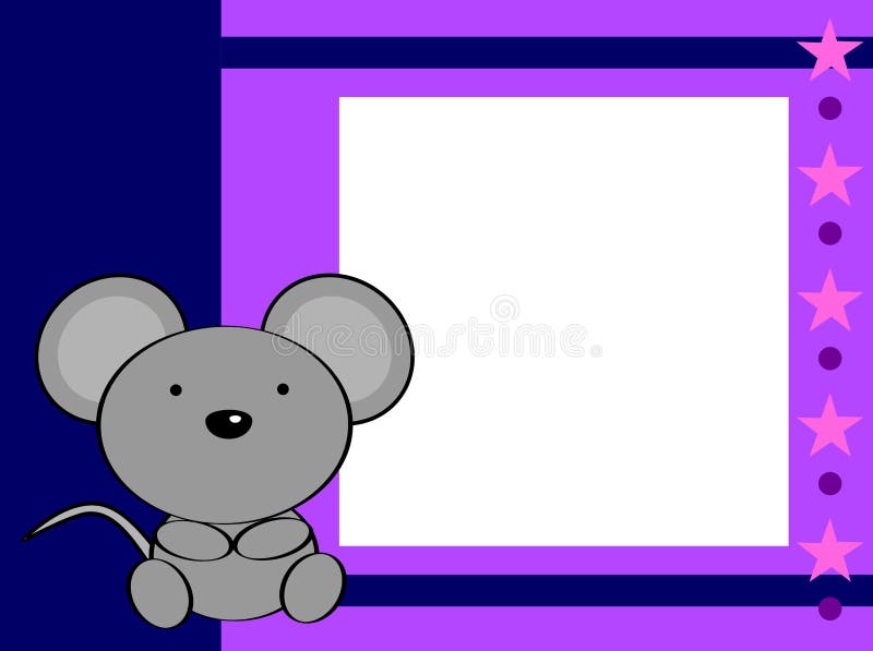 Cute Baby Mouse Background Frame Stock Illustrations – 238 Cute Baby ...