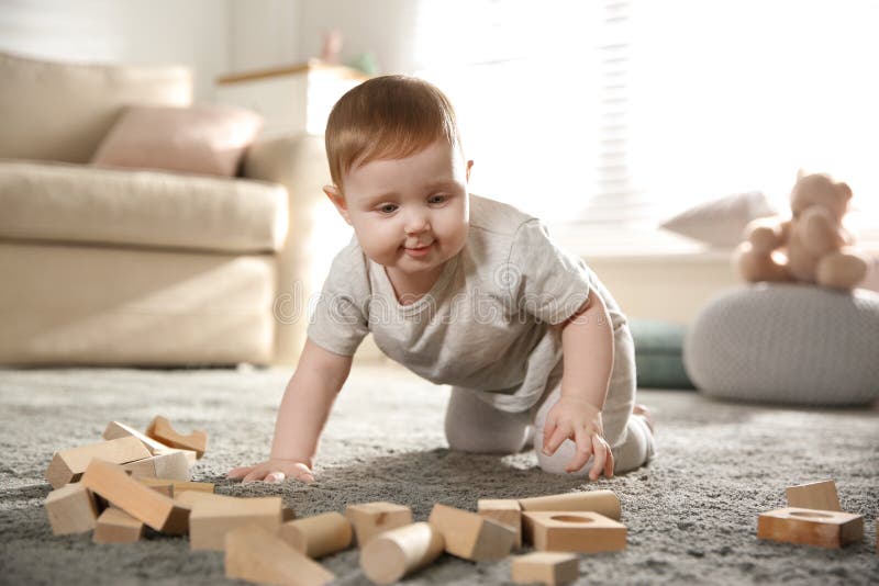 Babies Playing With Blocks