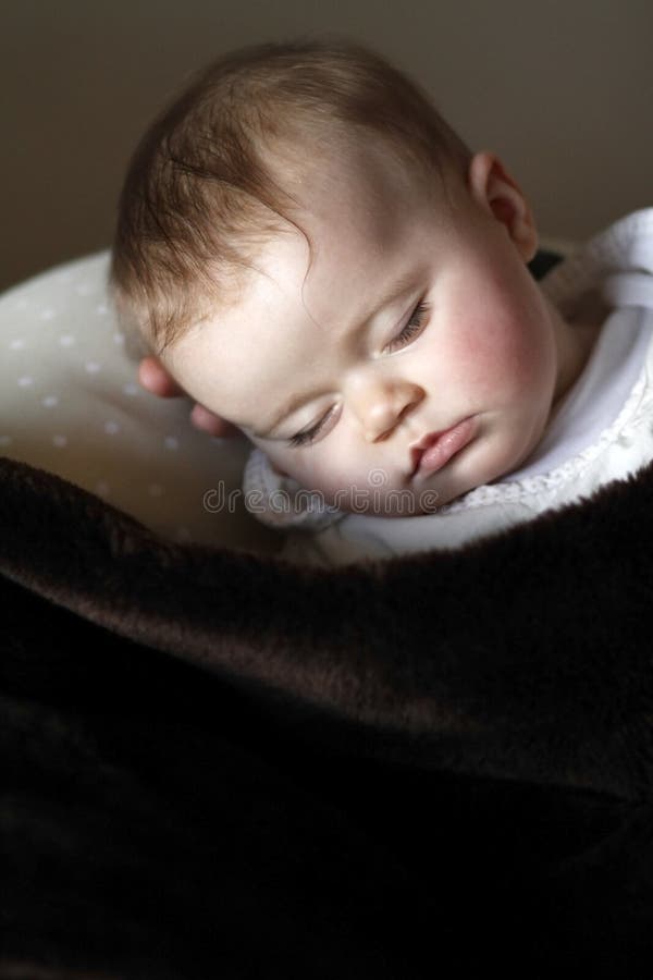Baby Portrait Covered with Blanket Stock Photo - Image of smile, baby ...