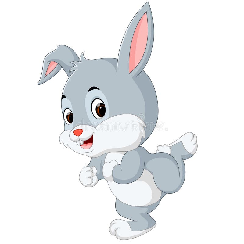 Cute baby rabbit cartoon stock vector. Illustration of mascot - 109109877