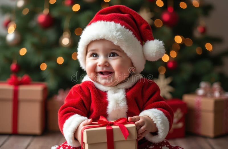 Cute Baby in Santa Claus Suit at 31-10-2024 Editorial Image ...
