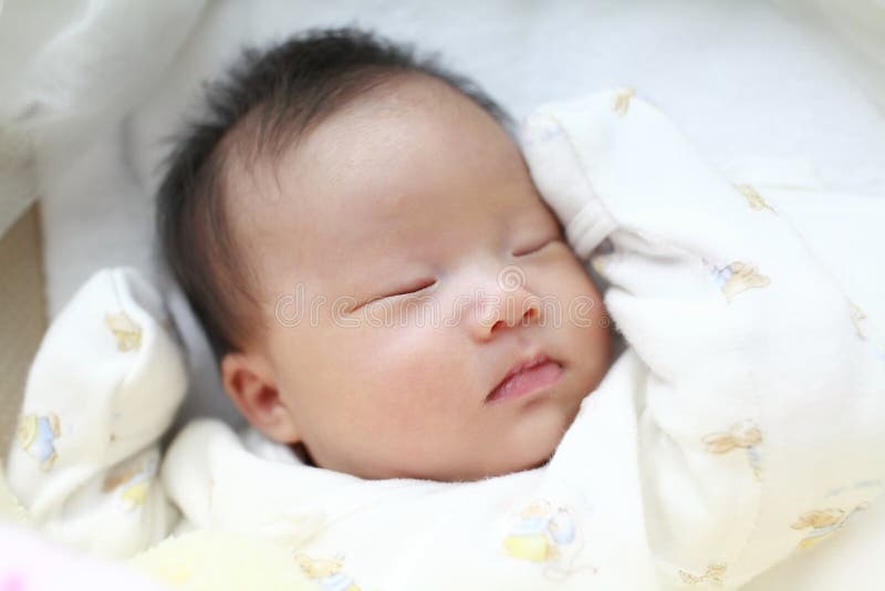Cute baby sleep at home stock photo. Image of innocent - 24398452