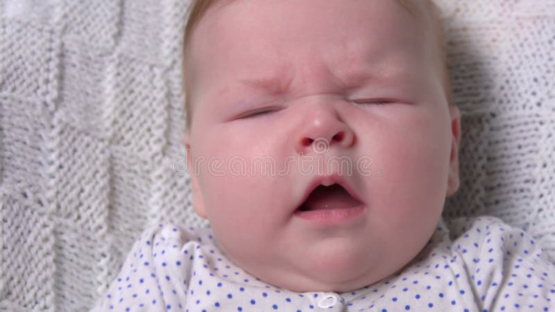 Cute Baby Sneezes and Smiles Stock Video - Video of gorgeous, innocence ...