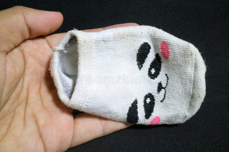 Cute Baby Socks with Panda Faces Stock Photo - Image of care, baby ...