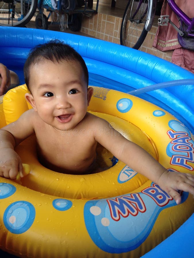 Cute baby editorial image. Image of funny, swim, cute - 42806085