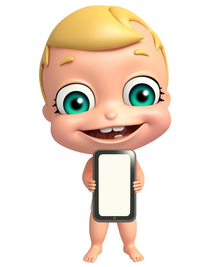 Cute Baby With Question Mark Sign Stock Illustration - Illustration of ...