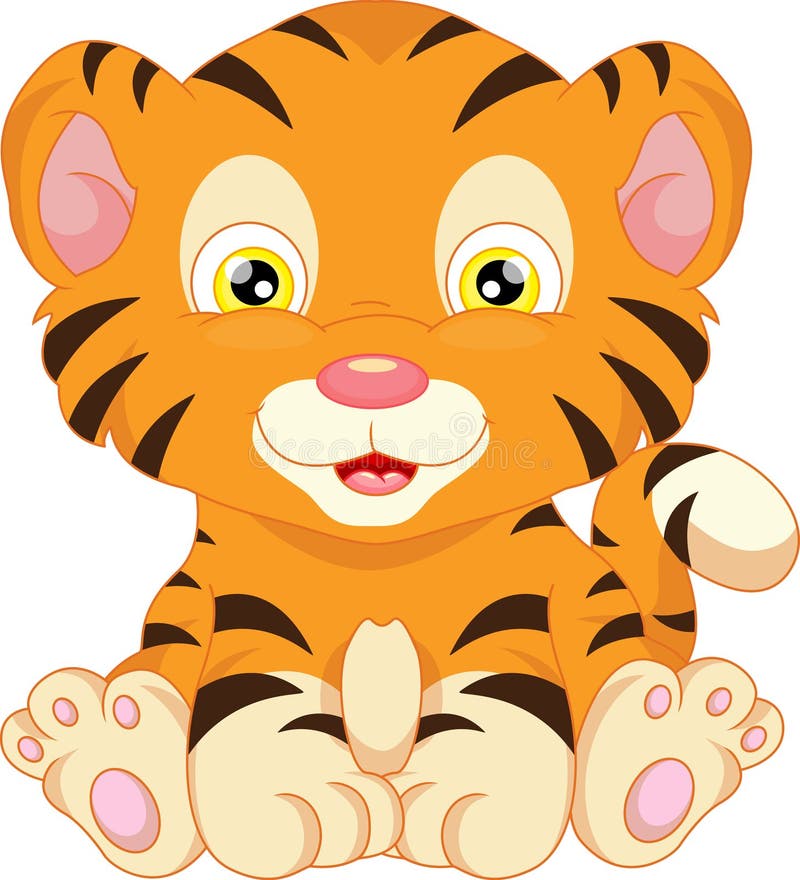 Cute Baby Tiger Cartoon Stock Illustrations – 19,905 Cute Baby Tiger ...