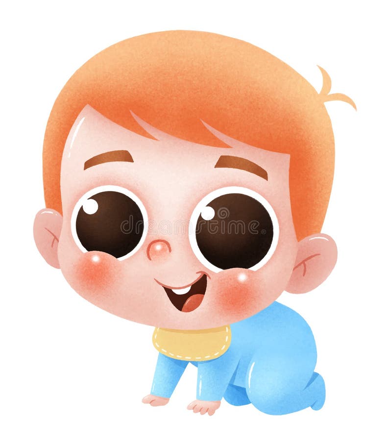 Cute baby. stock vector. Illustration of smile, toddler - 265397935