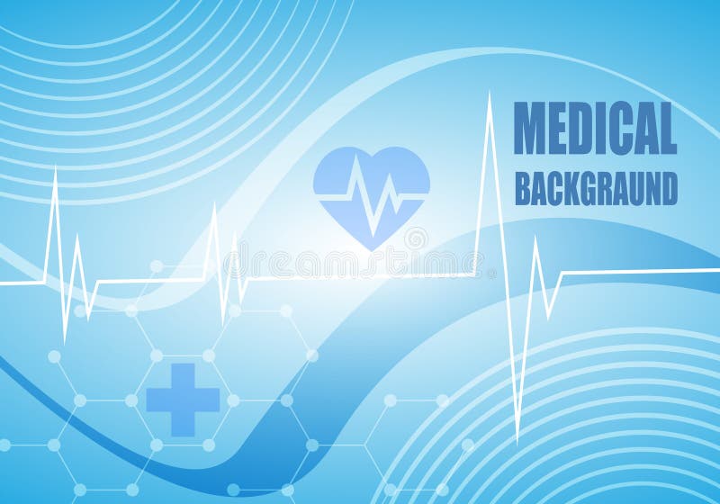 Medicine Background Set on Blue Transition in Illustration Stock Vector ...