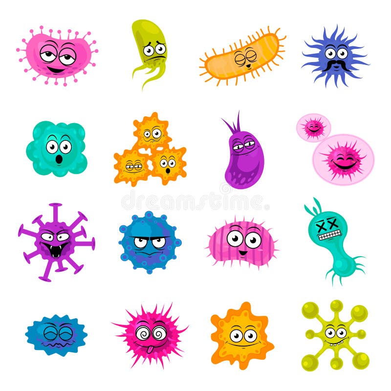 Pathogen Vector Seamless Pattern Stock Vector - Illustration of biology ...