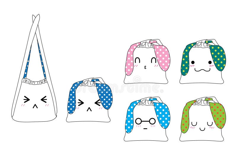 Cute Tea Bags Friends Forever. Coloring Page Stock Vector ...