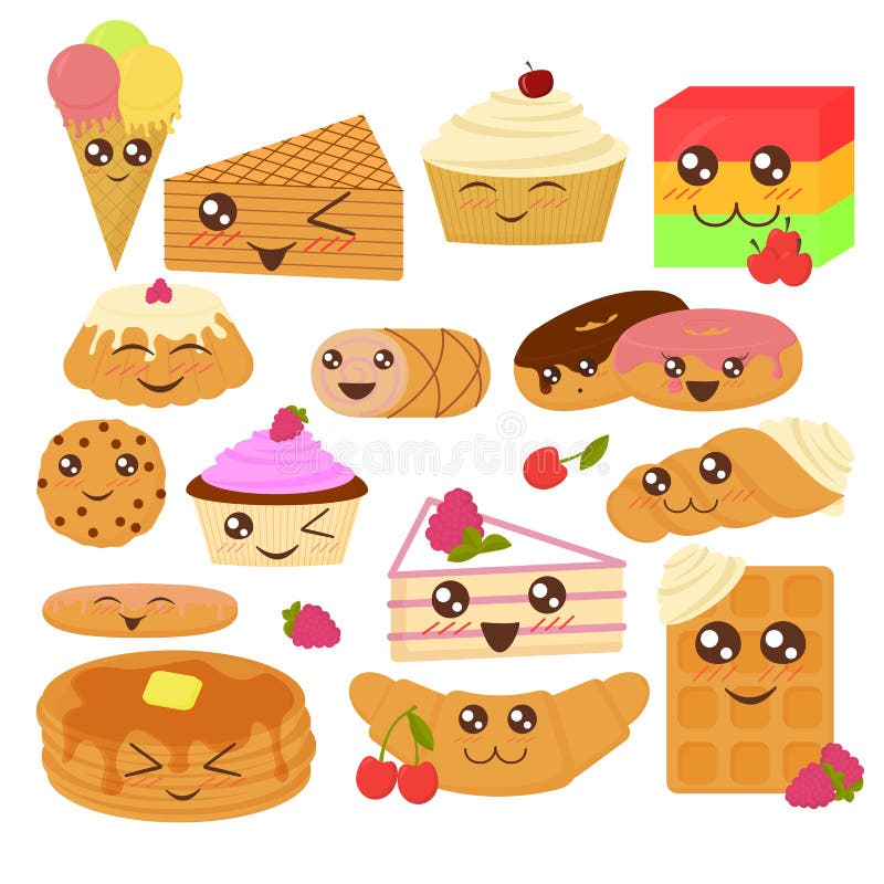 Cartoon Baked Goods