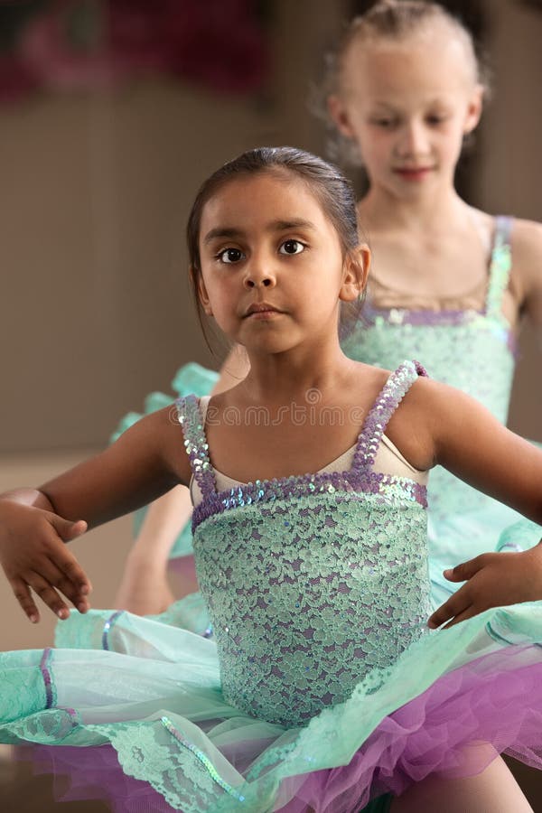 Cute Ballerinas Rehearsing stock photo. Image of latina - 25437320