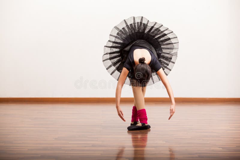 Cute Ballerina during a Performance Stock Photo - Image of shoes ...