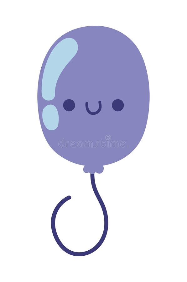 Cute balloon party stock vector. Illustration of birthday - 276958963