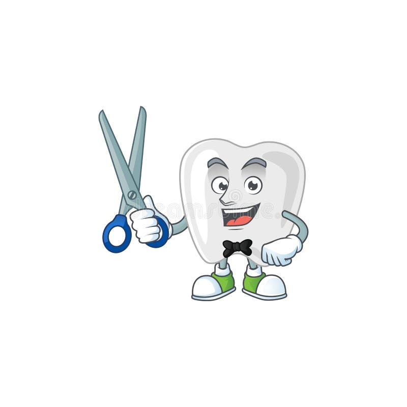 Cute Barber Escherichia Coli Cartoon Character Style with Scissor Stock ... Cute Barber Escherichia Coli Cartoon Character Style with Scissor Stock ...