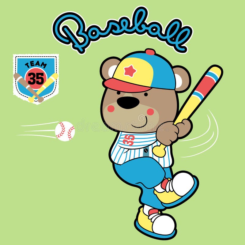 Softball Bear Stock Illustrations – 49 Softball Bear Stock ...