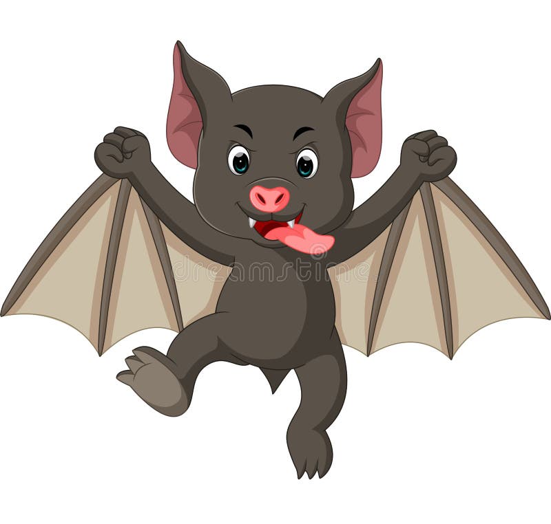 Cute bat cartoon stock vector. Illustration of purple - 81428699
