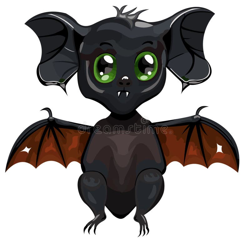 Cute bat stock vector. Illustration of mammal, animal - 293837354