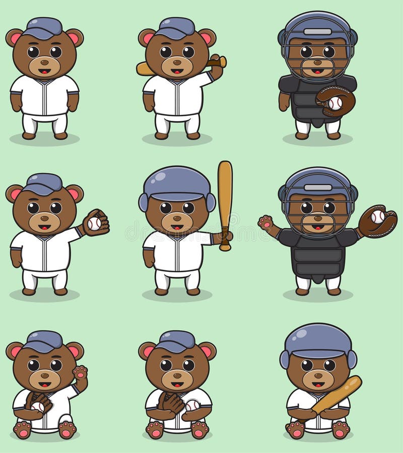 Softball Bear Stock Illustrations – 49 Softball Bear Stock ...