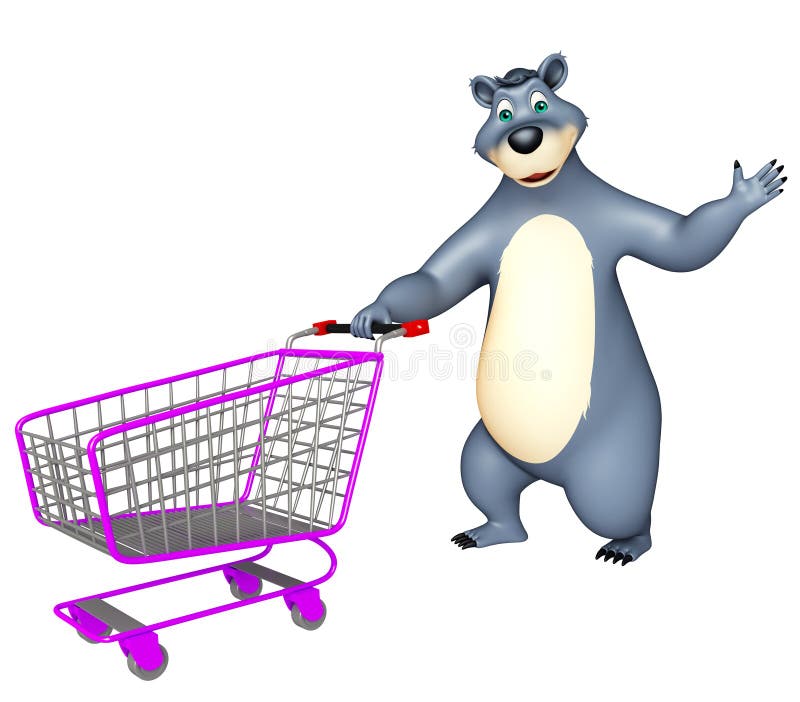 Cute Bear Cartoon Character with Book Stack Stock Illustration ...