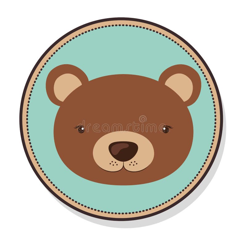 Cute bear icon stock vector. Illustration of mammal, cute - 79900259